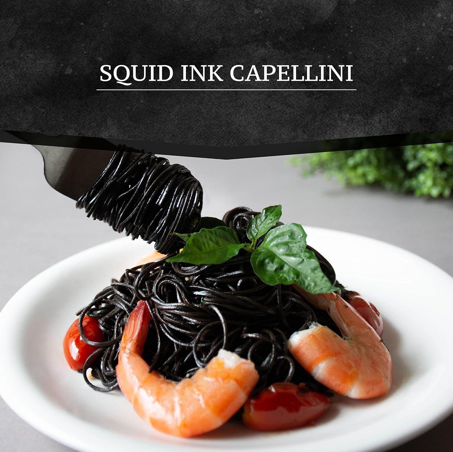 Squid Ink Capellini - BlackHut
